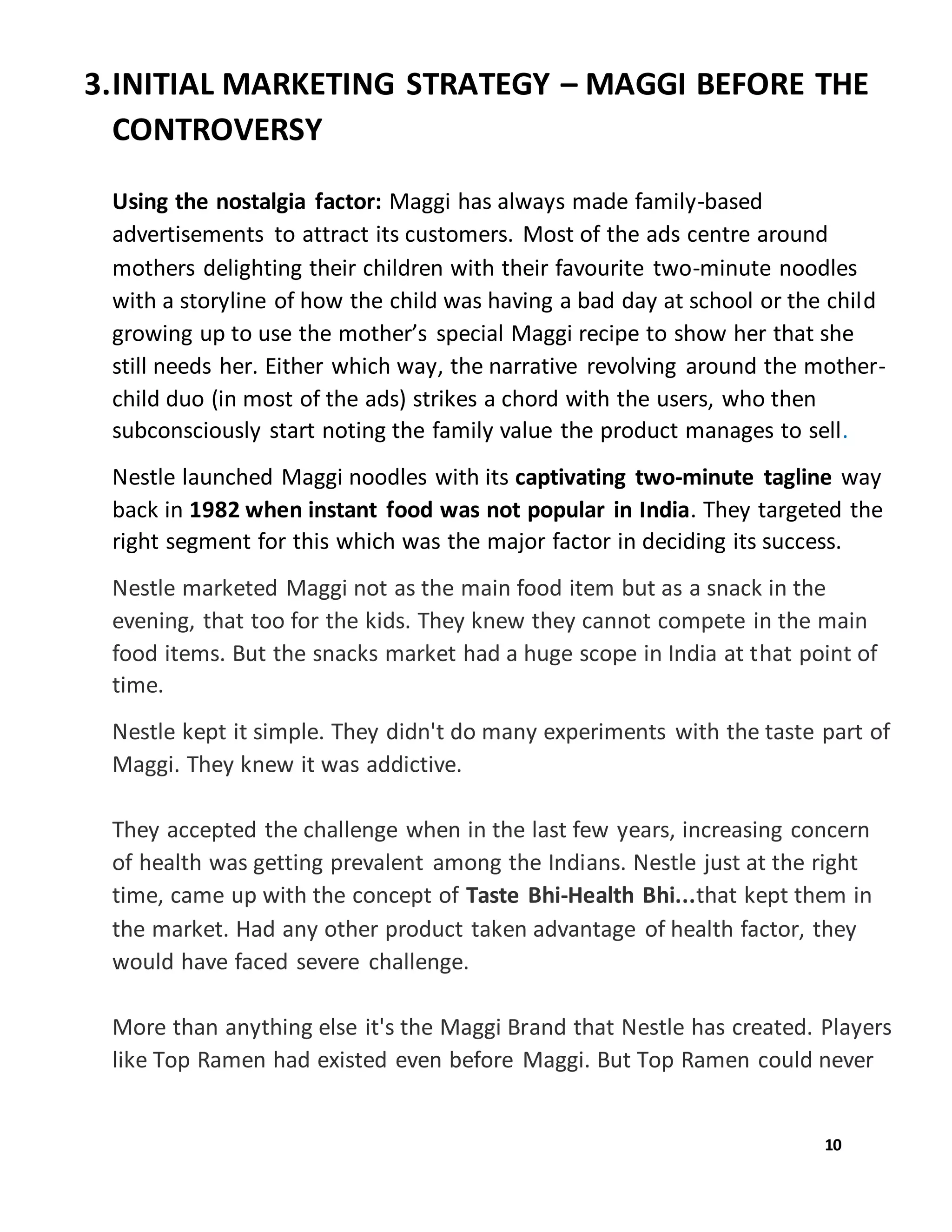 Maggi marketing strategy | DOCX