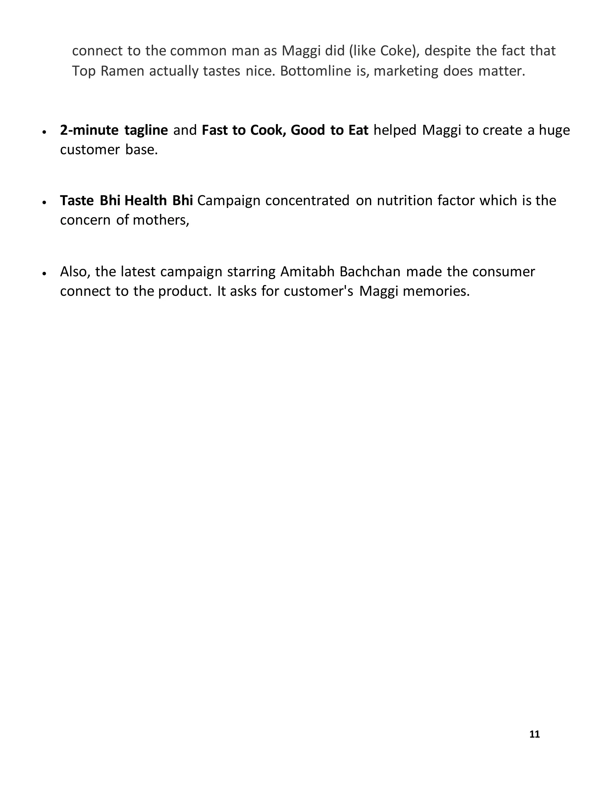 Maggi marketing strategy | DOCX