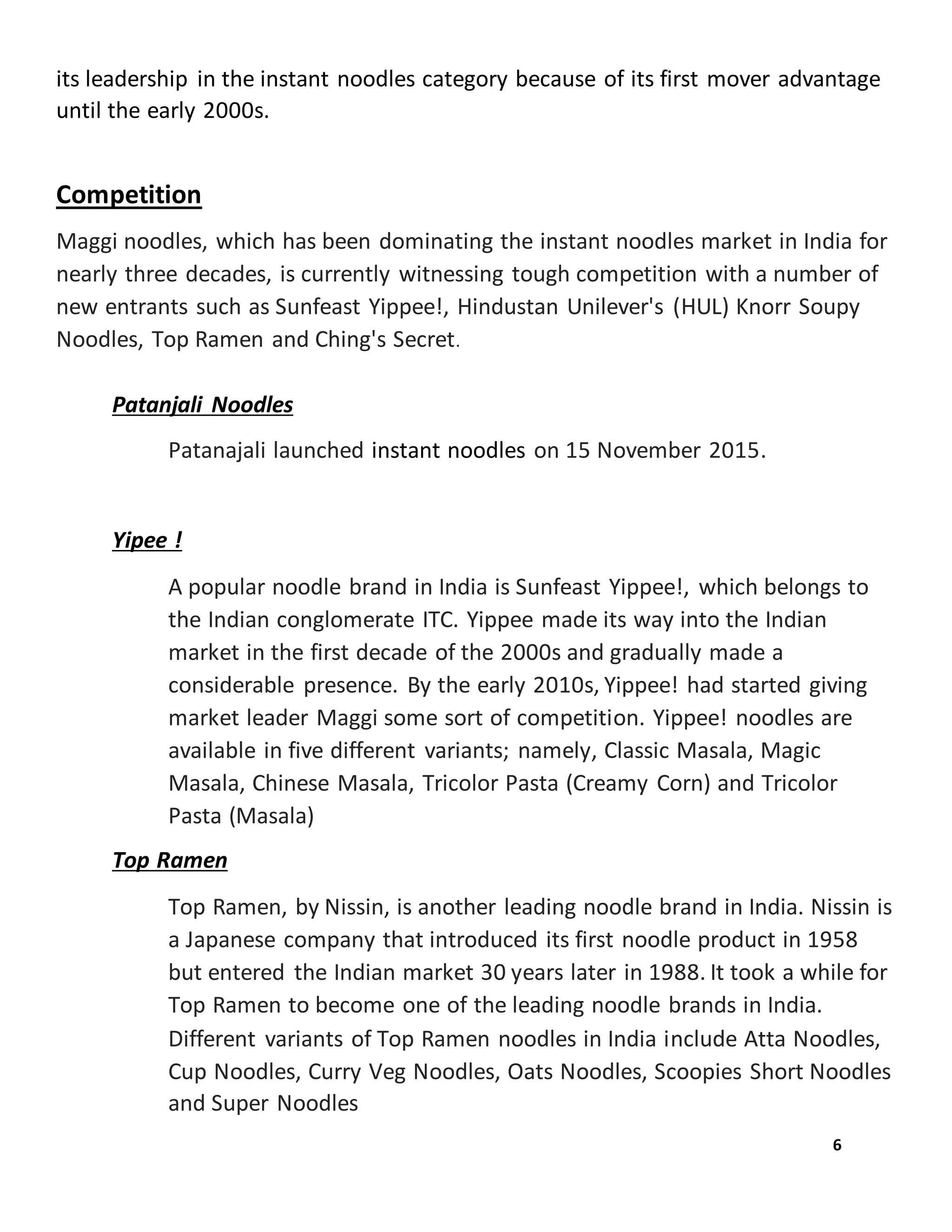 Maggi marketing strategy | DOCX