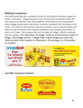 Maggi marketing strategy | DOCX
