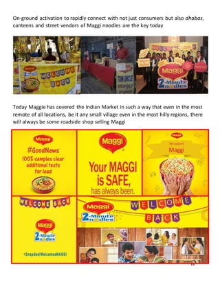 Maggi marketing strategy | DOCX
