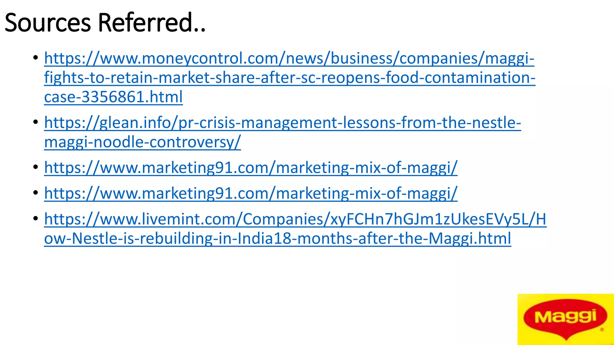 Maggi Ban Analysis | PPTX