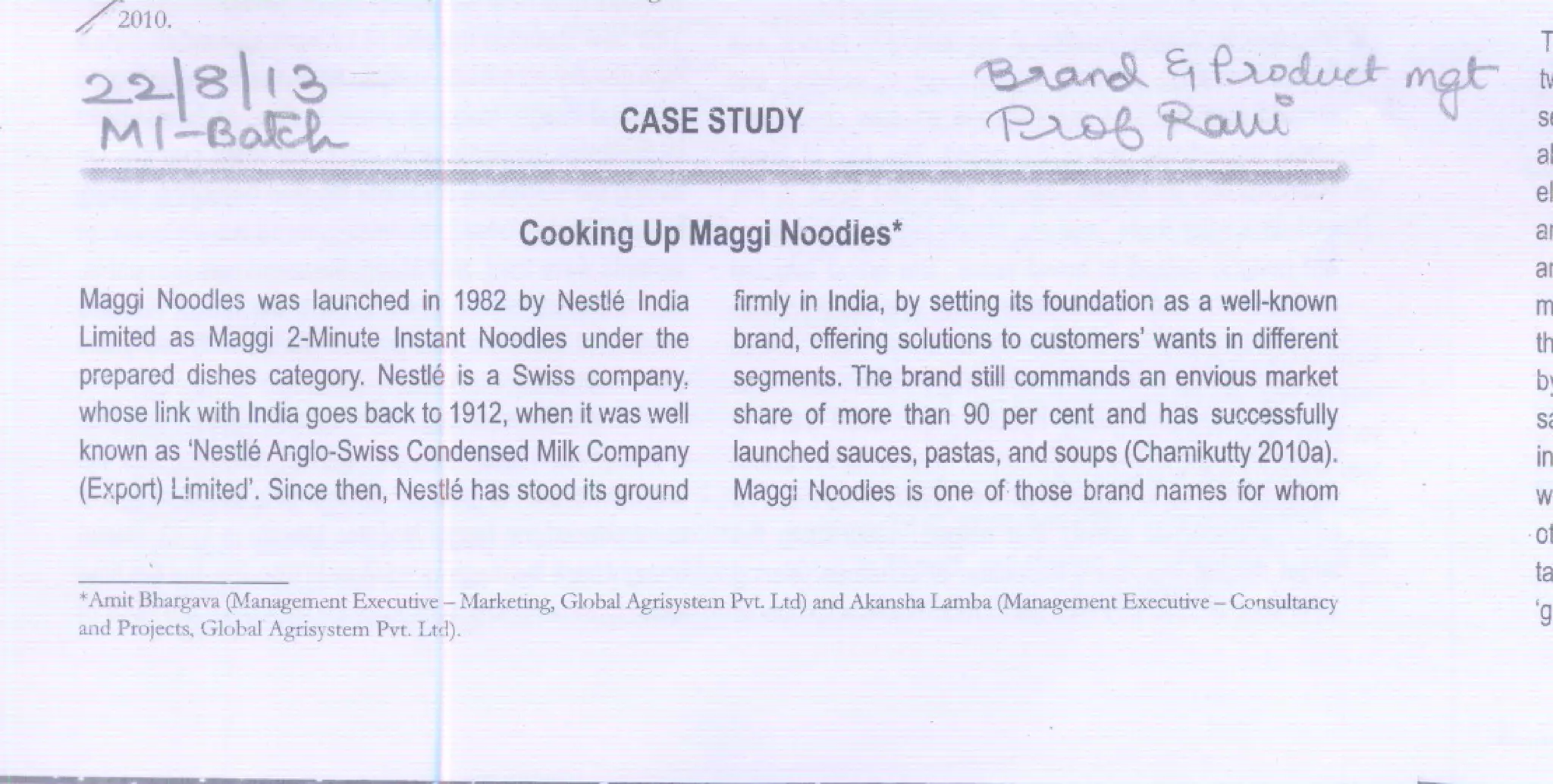 Maggi case study 1 | PPT