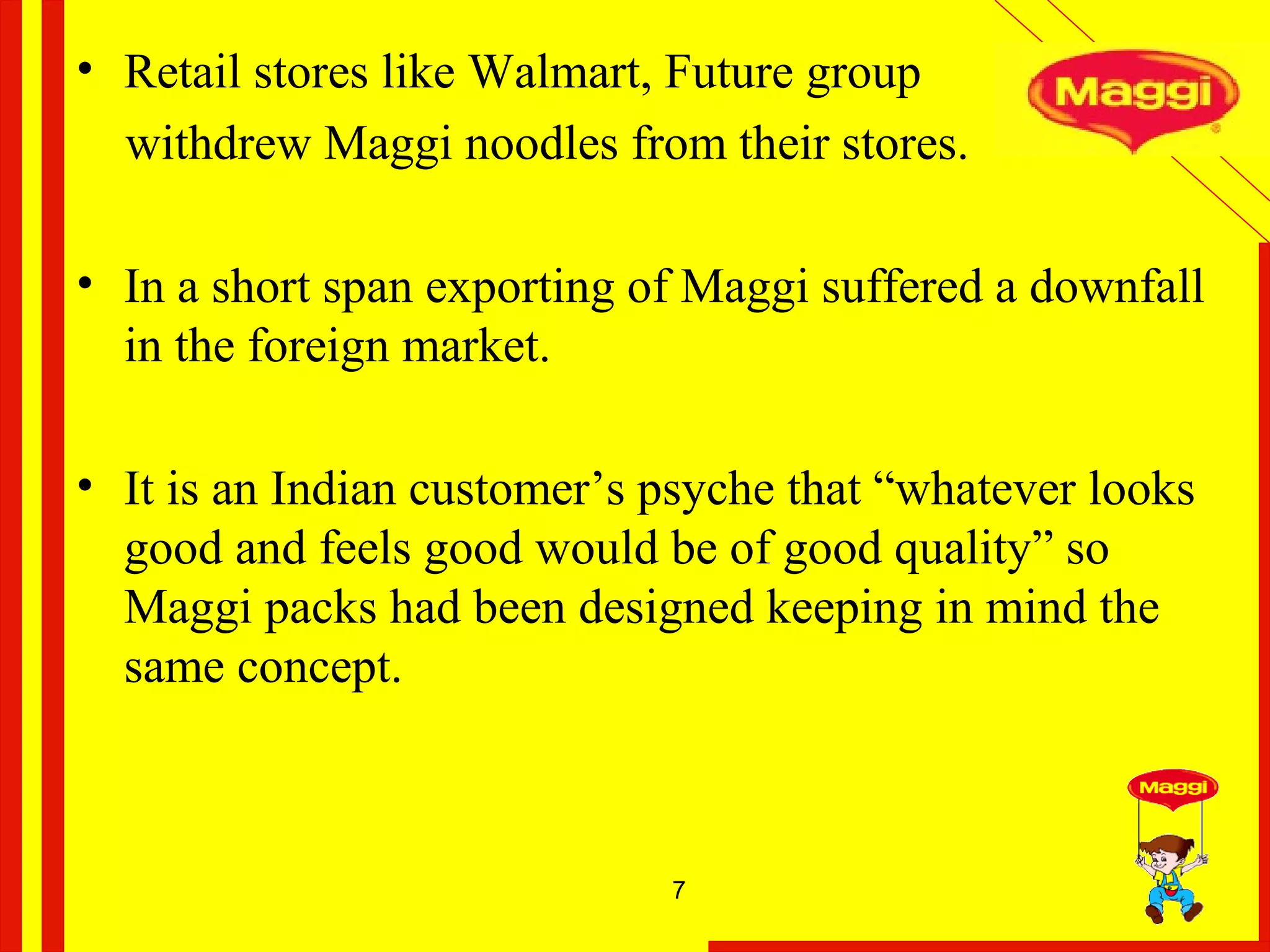 DOWNFALL OF AN ICONIC BRAND: THE MAGGI CRISIS IN INDIA | PPT