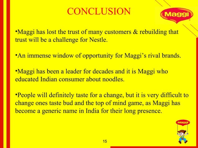 DOWNFALL OF AN ICONIC BRAND: THE MAGGI CRISIS IN INDIA | PPT | Recalls ...