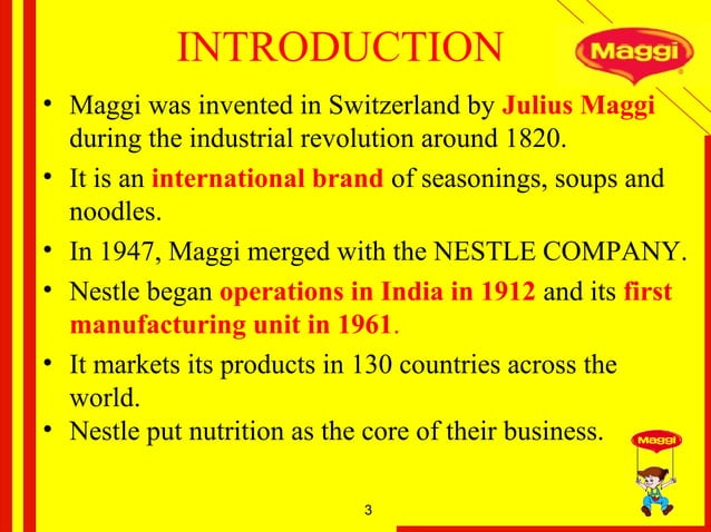 DOWNFALL OF AN ICONIC BRAND: THE MAGGI CRISIS IN INDIA | PPT | Recalls | Consumer Issues