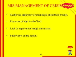 Downfall of NESTLE Maggi | PPT