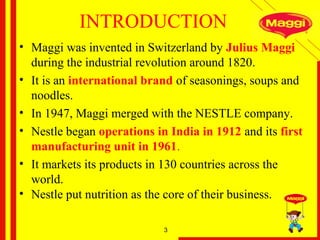 Downfall of NESTLE Maggi | PPT
