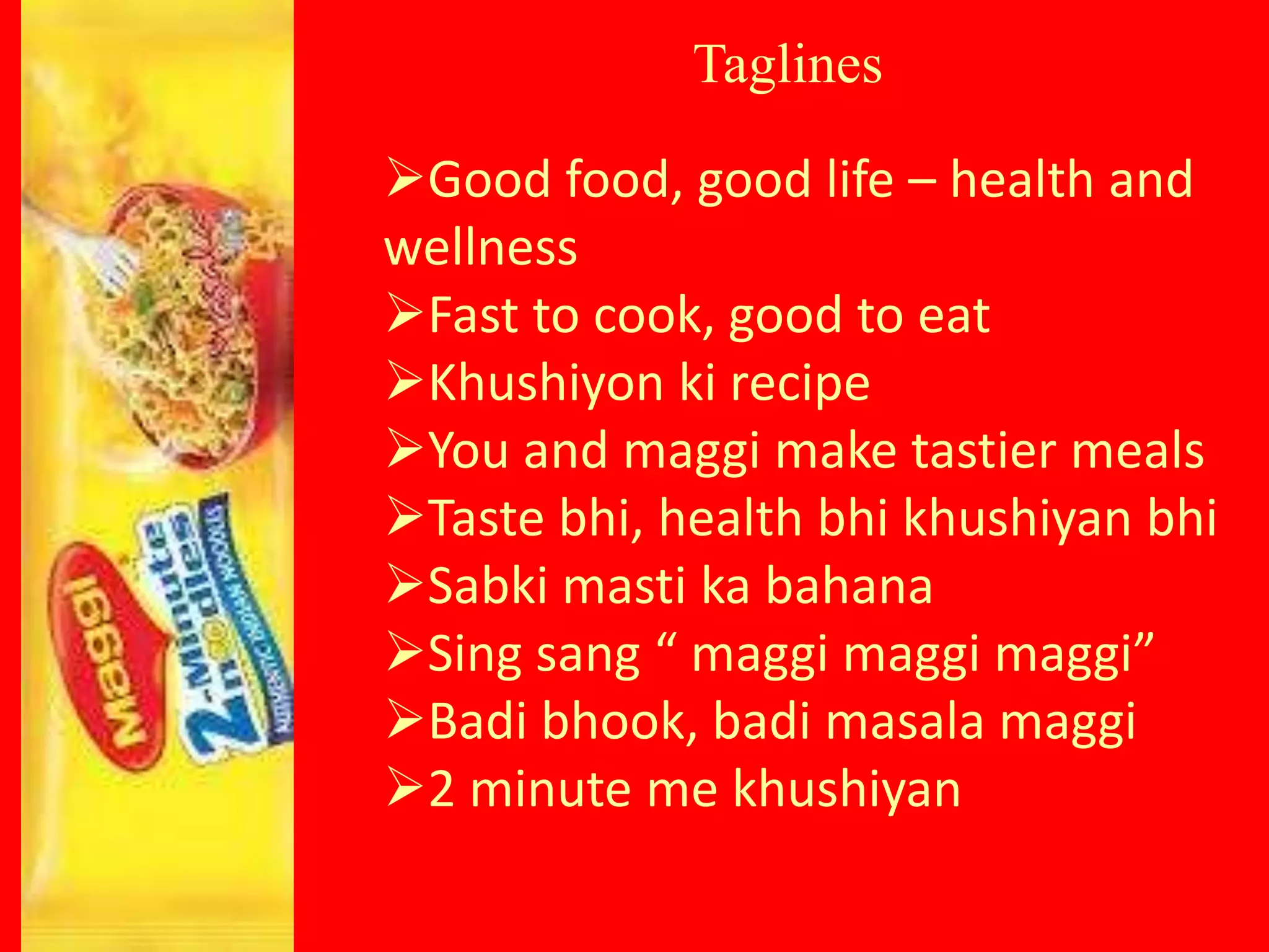 Maggi complete journey | PPTX