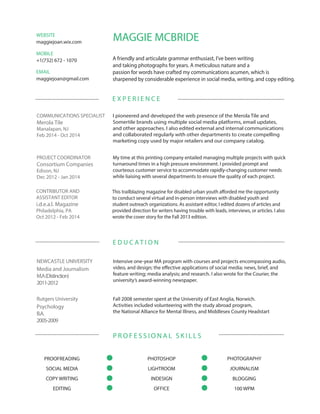 Maggie McBride's Resume | PDF