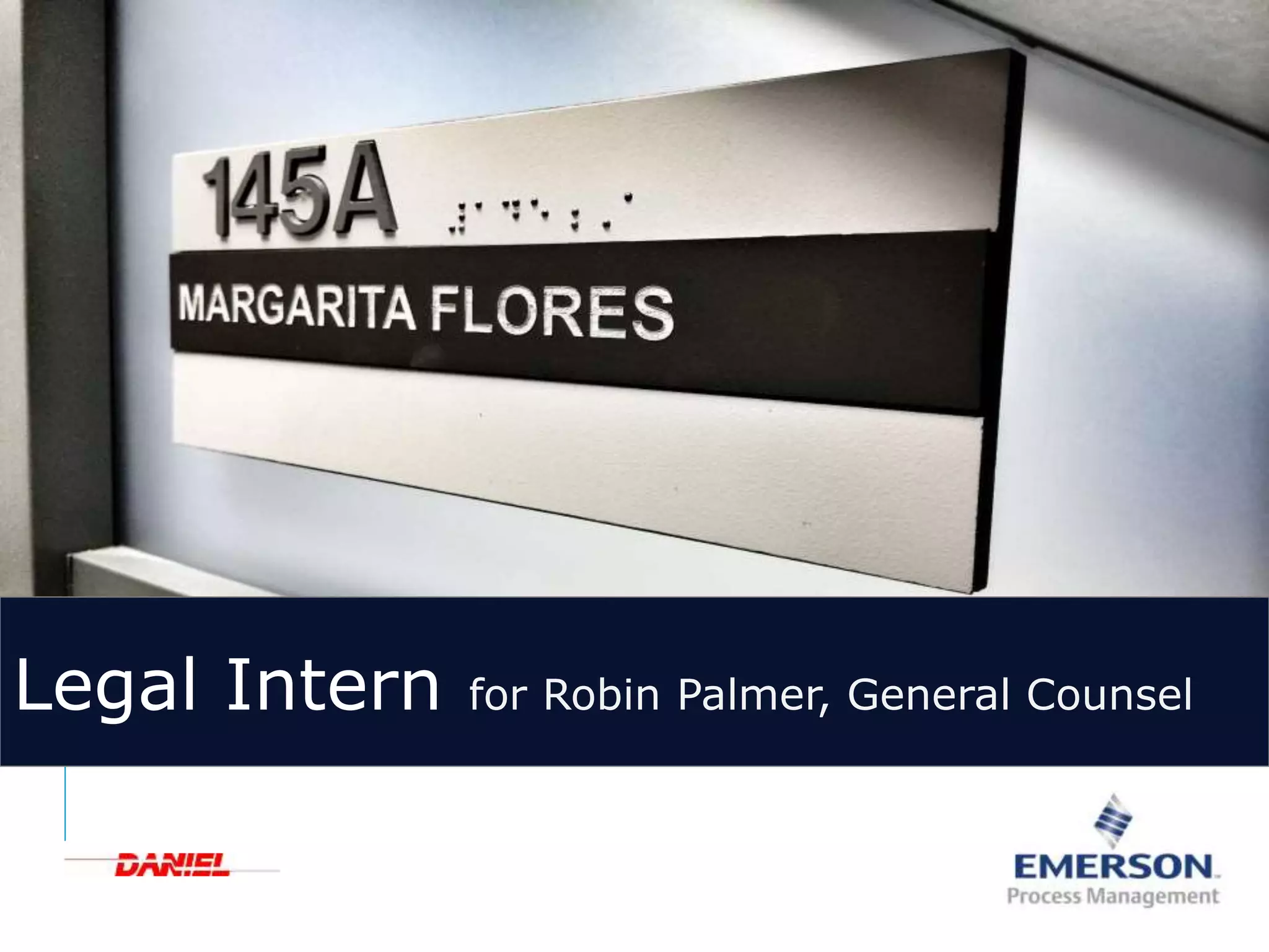 Legal Corporate Intern Exit Presentation | PPTX