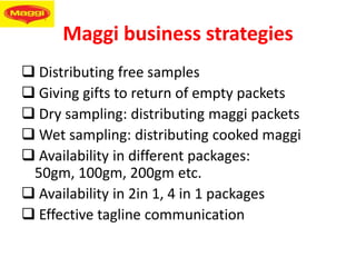 Operational strategies of Maggi | PPTX