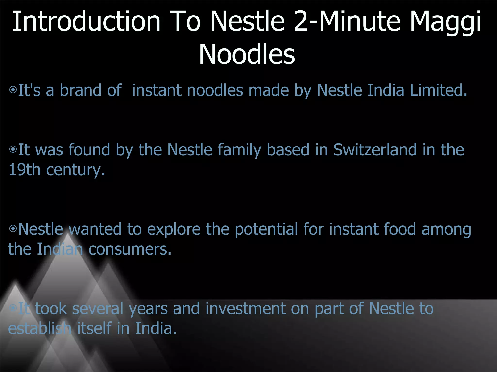 Maggi Presentation | PPT