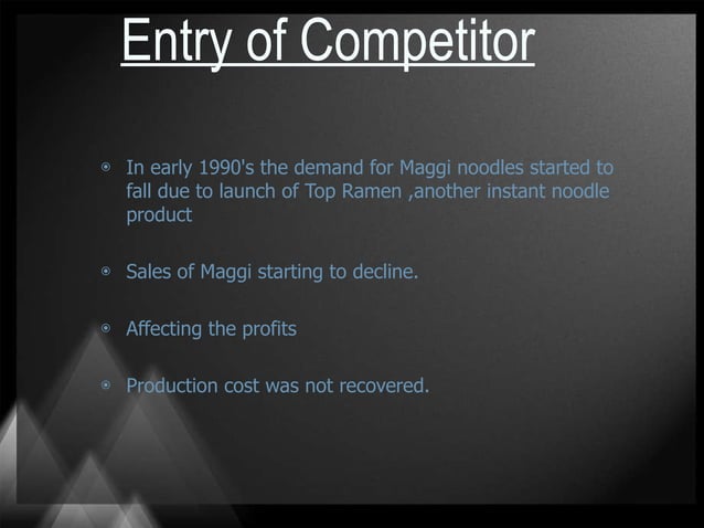 Maggi Presentation | PPT