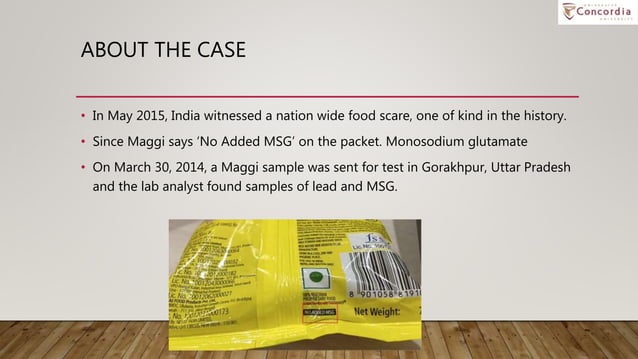 Maggi noodles Case Study | PPTX | Recalls | Consumer Issues