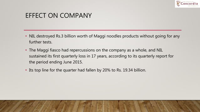Maggi noodles Case Study | PPTX | Recalls | Consumer Issues