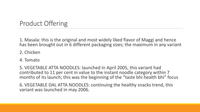 Maggi noodles marketing plan | PPTX