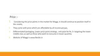 Maggi noodles marketing plan | PPTX
