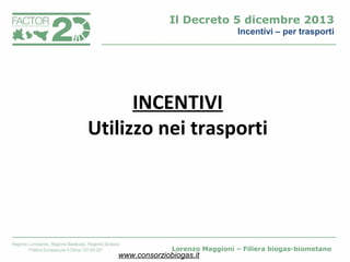 Filiera biogas - biometano . Maggioni | PPT