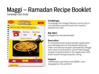 Nestlé Pakistan - Campaign Case Study - Maggi Ramadan Recipe Booklet ...