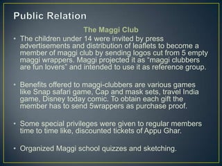 Maggi promotional strategy | PPTX