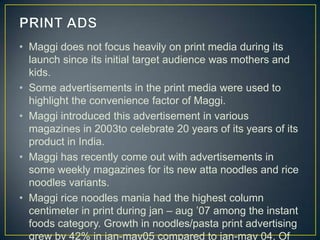 Maggi promotional strategy | PPTX