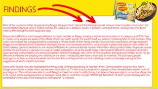 Maggi Research | PPTX