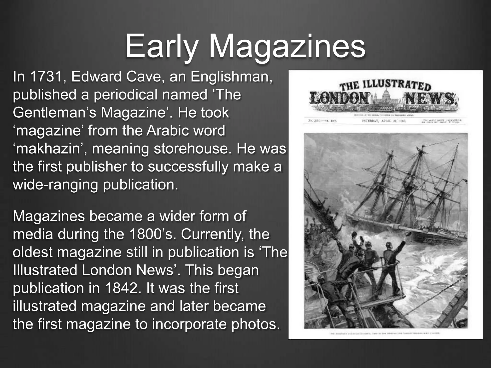 A Brief History of Magazines | PPTX