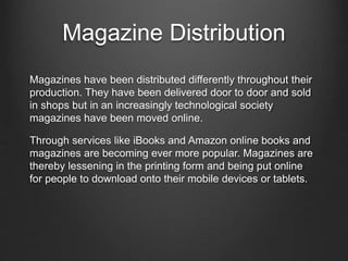 A Brief History of Magazines | PPTX