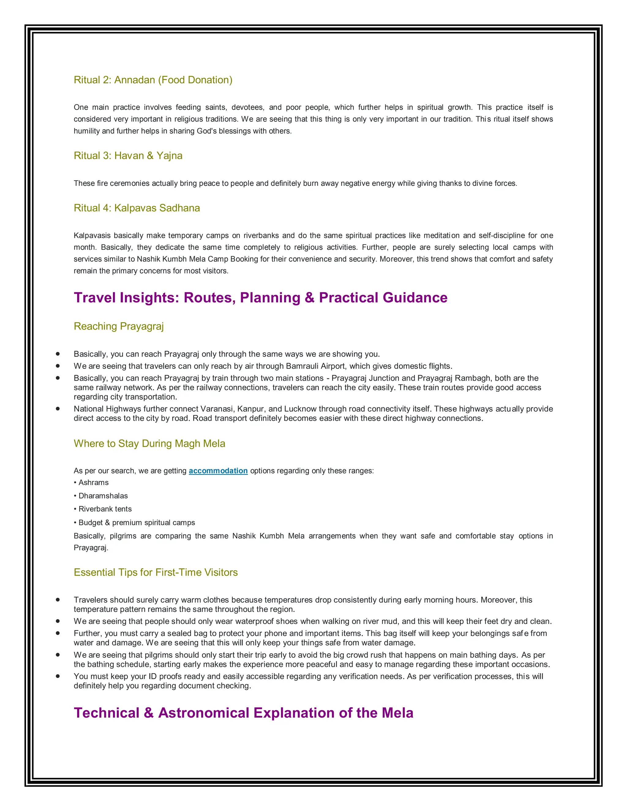 Magh Mela Prayagraj: Rituals, History & Travel Insights | PDF
