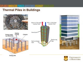 Application of Thermal Piles and Energy Efficiency of Basements | PPTX