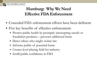 FDA Inspections: Handling the Consequences. Dealing with the aftermath ...