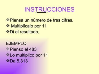 Magia al dividir por 11 | PPS