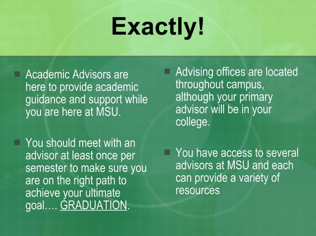 Academic Advising 101 | PPT | College Planning | College Education