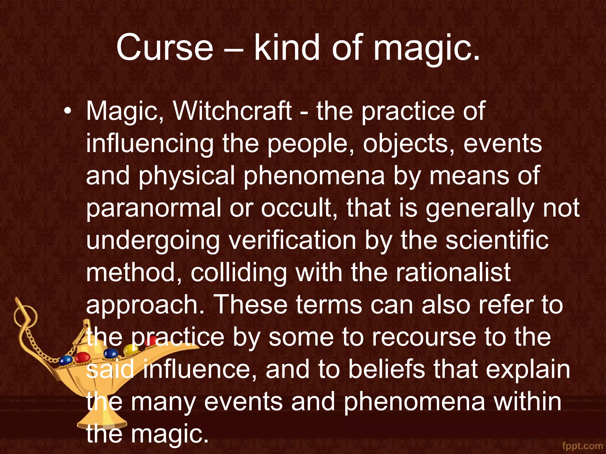 What is curse? | PPT