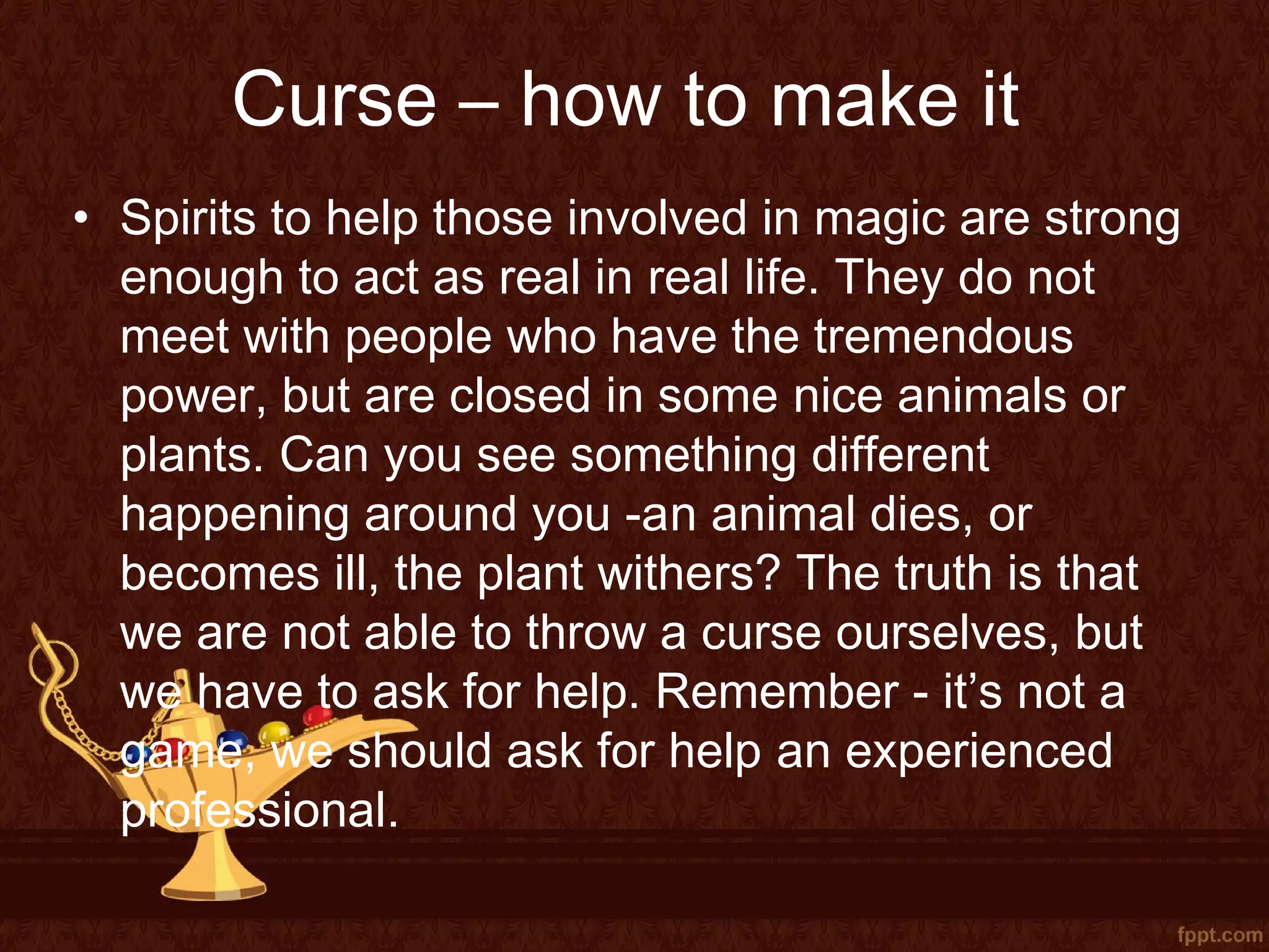 What is curse? | PPT