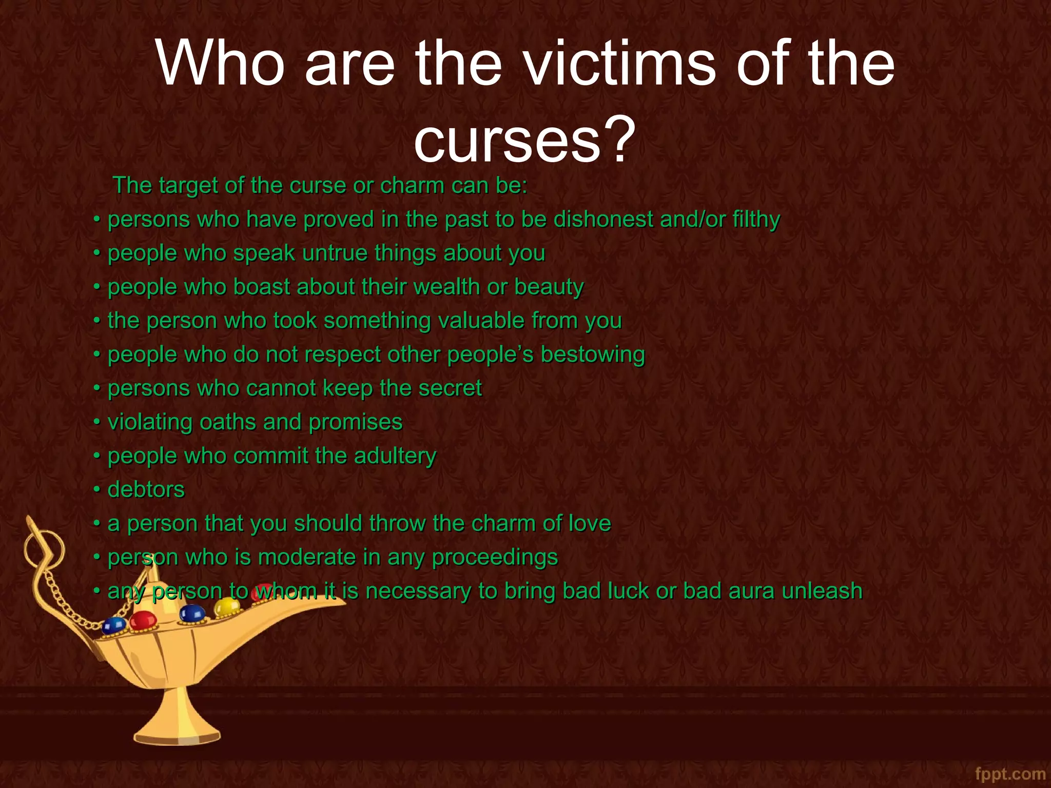 What is curse? | PPT