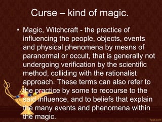 What is curse? | PPT