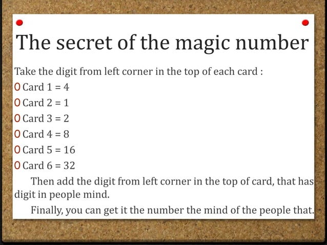 Magic mathemathic | PPT