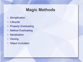Magic methods | PPT | Free Download