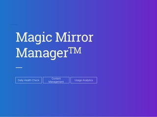 Magic Mirror for Retail Store | PDF