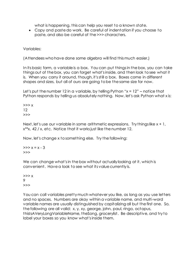 python isn&#039;t just a snake | DOCX | Programming Languages | Computing
