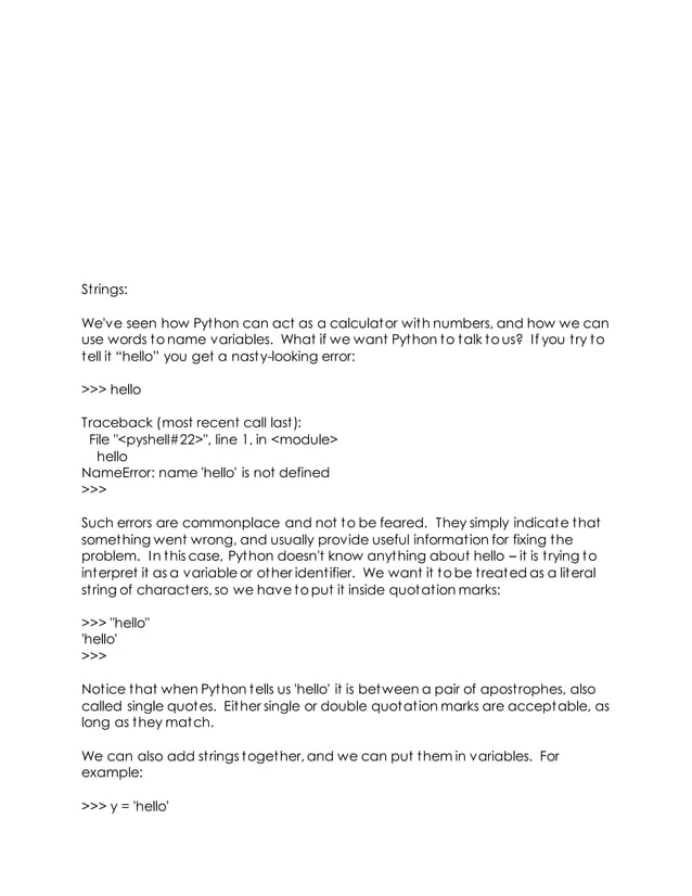 python isn&#039;t just a snake | DOCX | Programming Languages | Computing