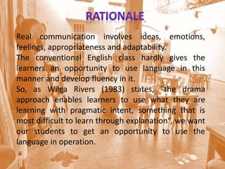 Teaching English through Drama in a Magic adventure day. | PPTX