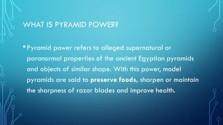 Magical power of pyramid for food preservation by Mridul Sharma | PDF ...