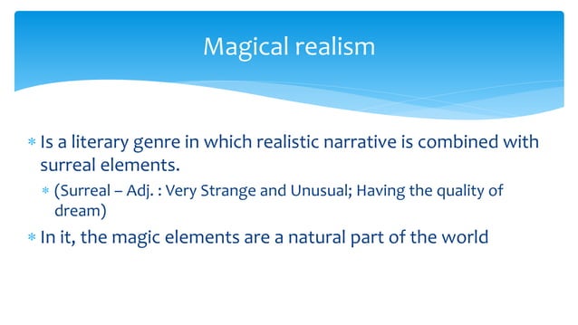 Magical Realism PPT.pptx