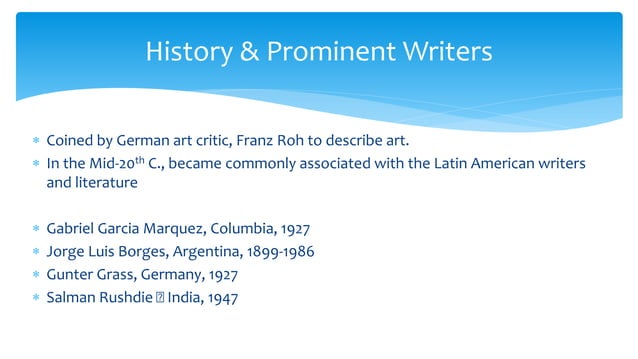 Magical Realism PPT.pptx