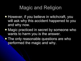 Magic and religion lecture | PPT