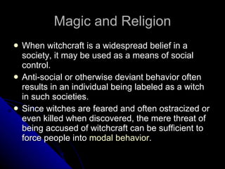 Magic and religion lecture | PPT