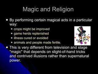 Magic and religion lecture | PPT